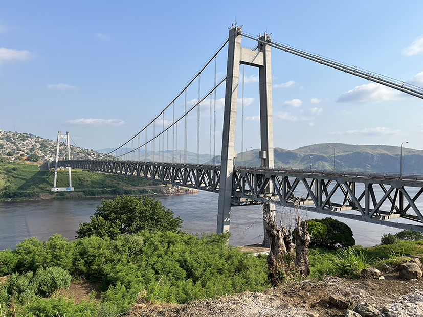 State-of-the-art maintenance technology in long span suspension Matadi ...