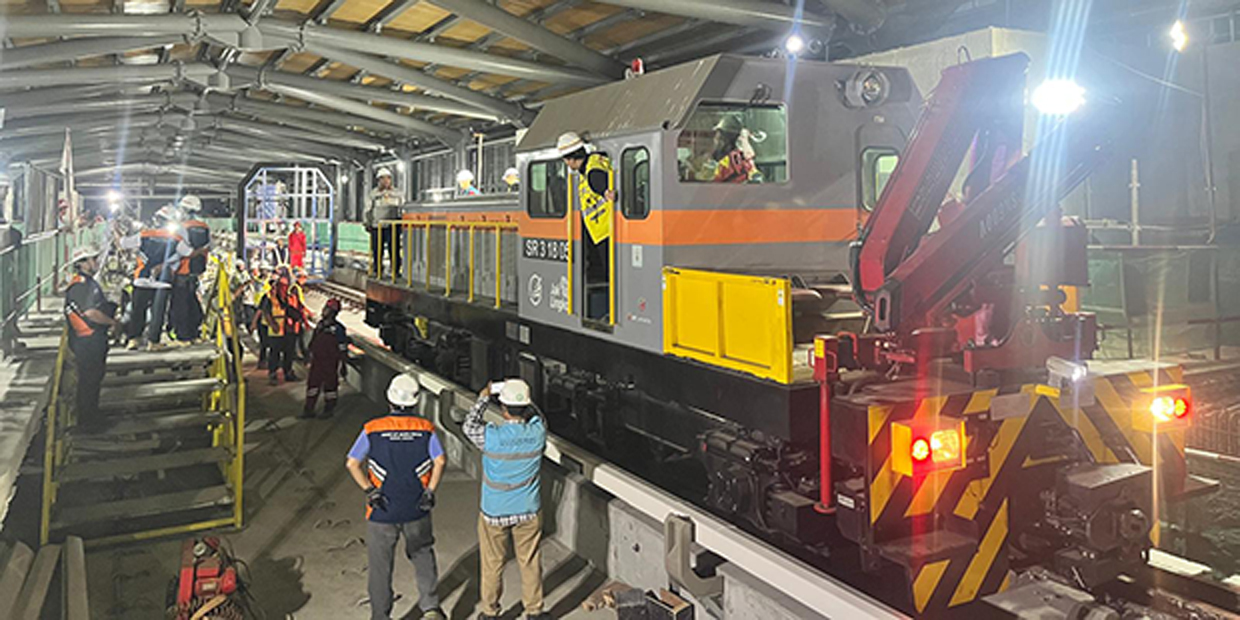 Train Running Ceremony for LRT Jakarta Phase 1B Extension in Indonesia ...