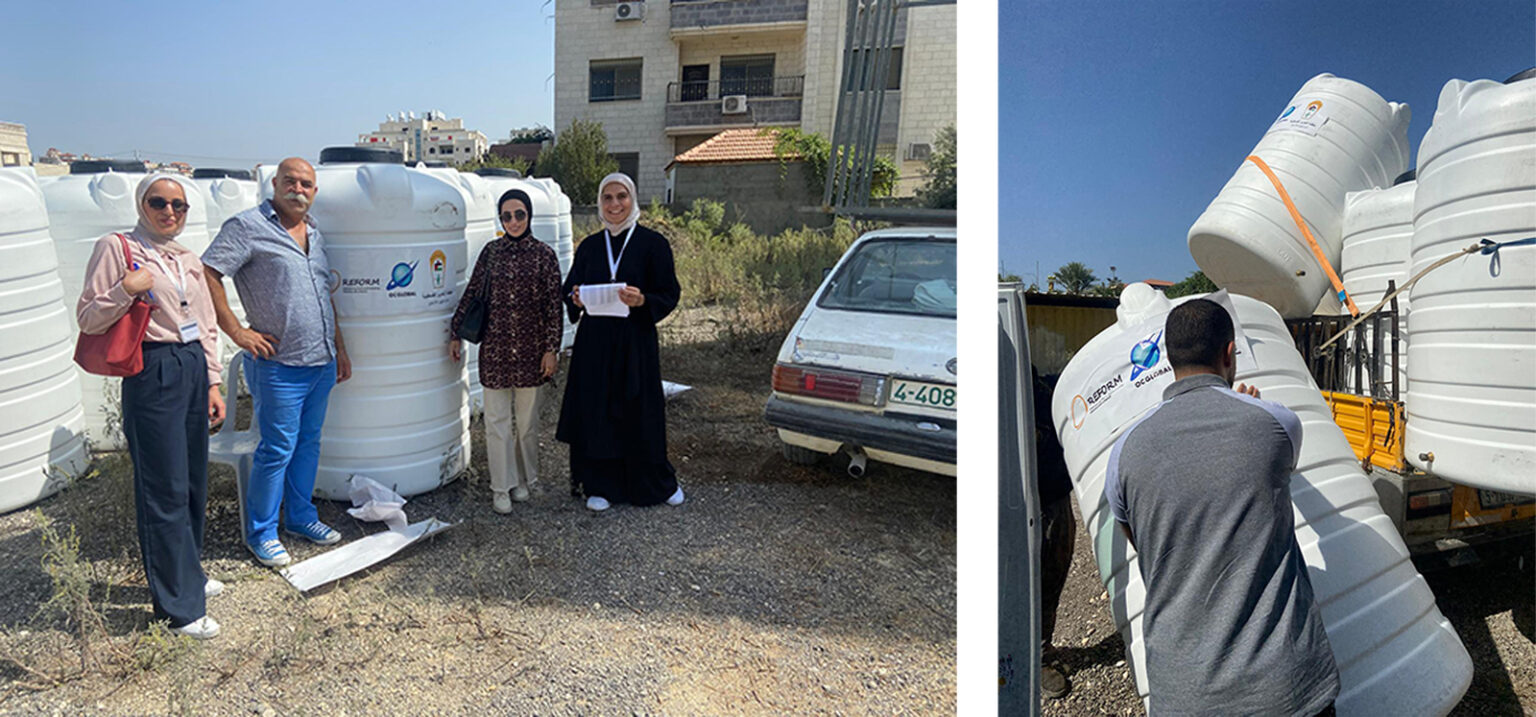 Emergency Humanitarian Support for Palestine 87 Water Tanks Installed ...